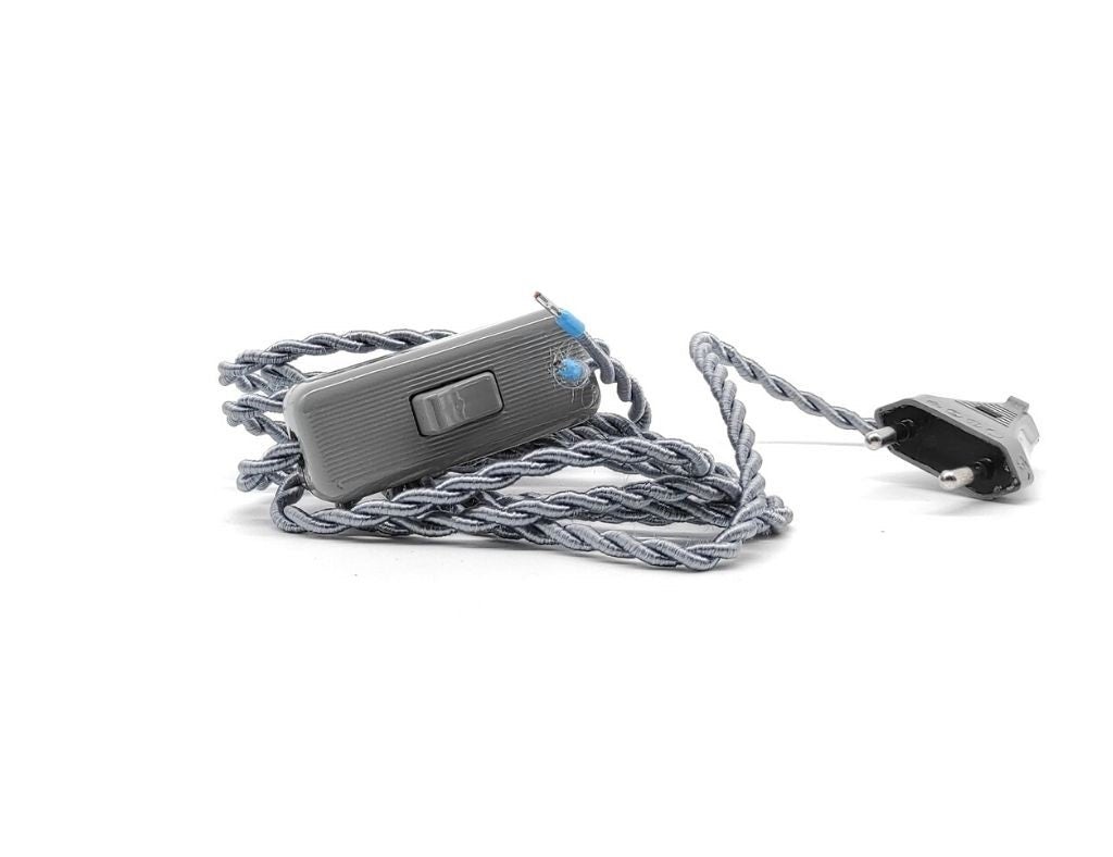 Câble Torsadé avec Interrupteur et Fiche Grise | Leroy Merlin