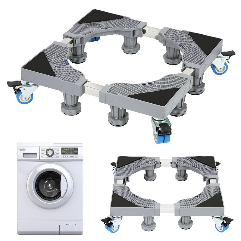 Support de machine à laver 8 pieds+4 roues Piètement 41-66cm Réglable ...