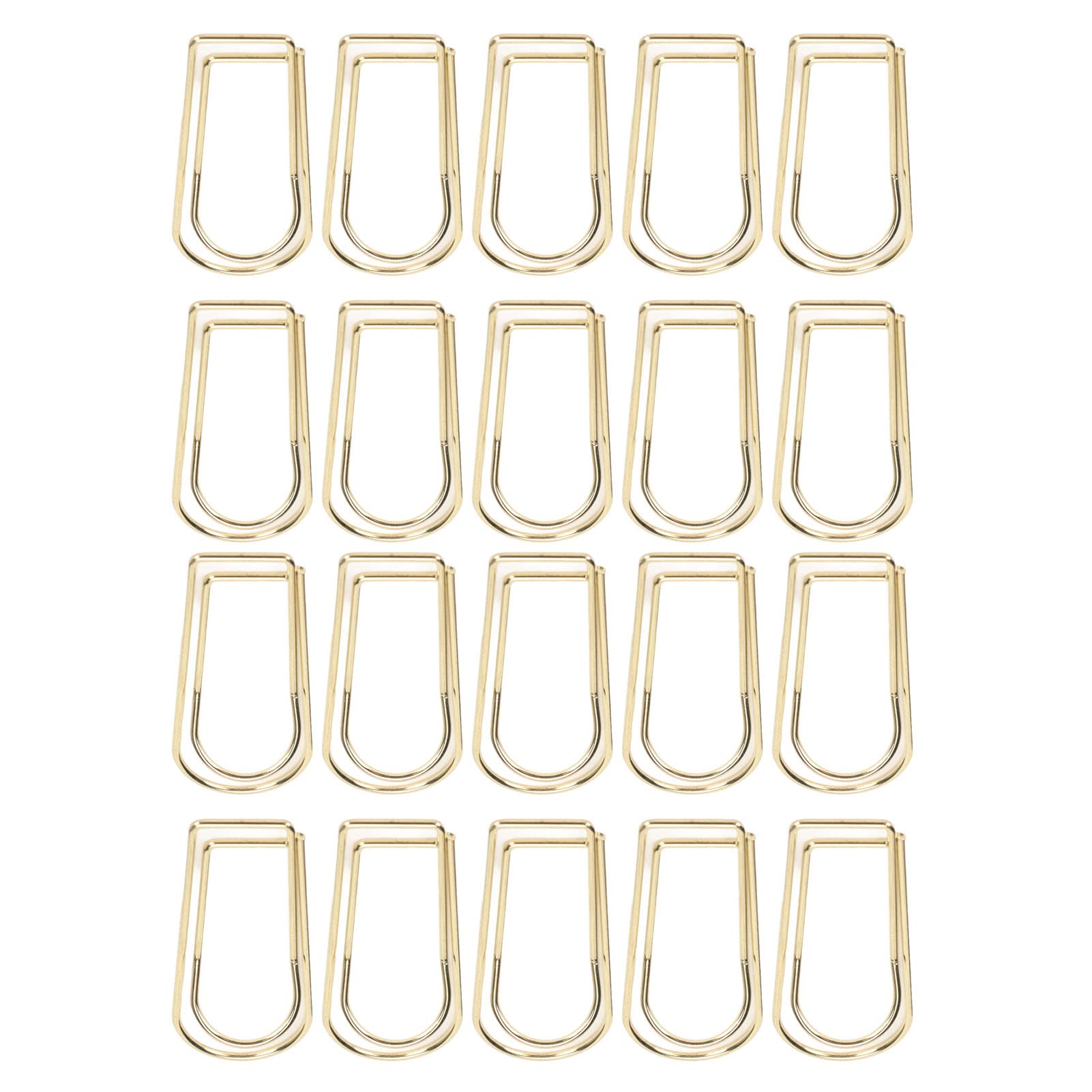 20 clips con soporte para bolígrafo, de acero chapado, en 3 colores ...