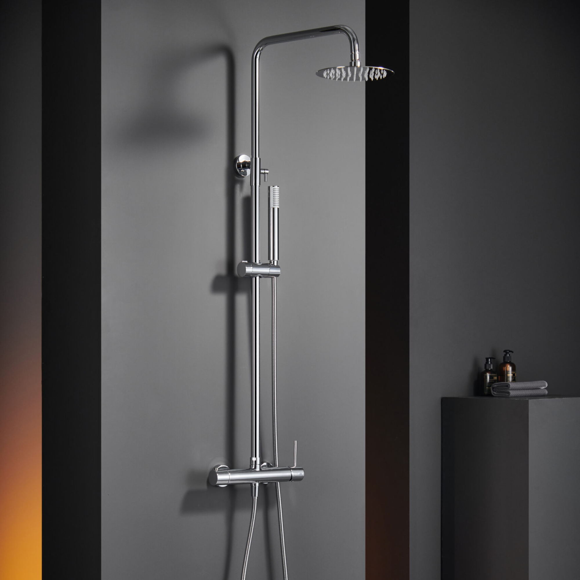 IMEX - Columna Ducha con Grifo | Kit de Ducha con Alcachofa y Rociador ...