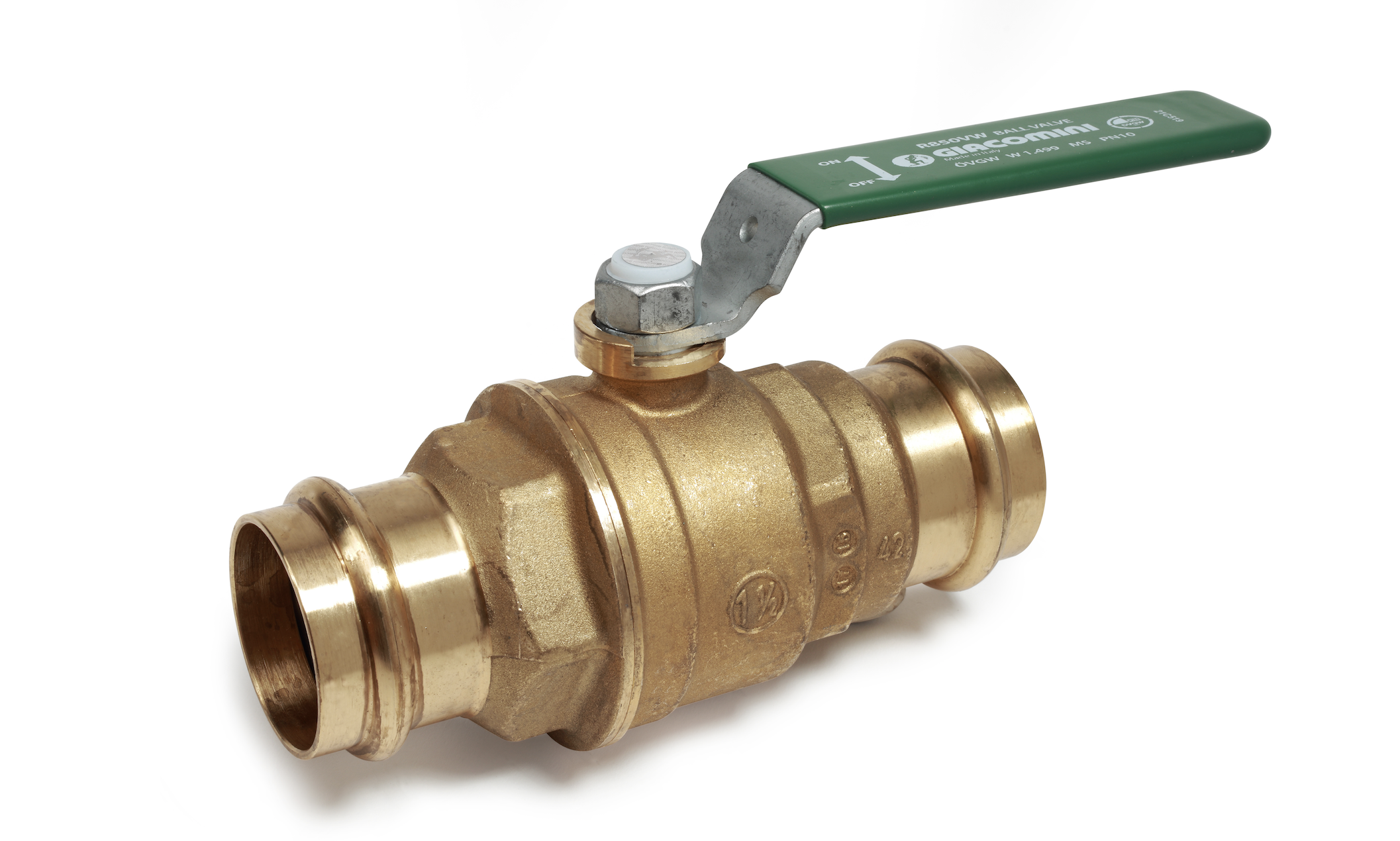 Vanne à sphère raccords press-fit poignée à levier plein débit ...