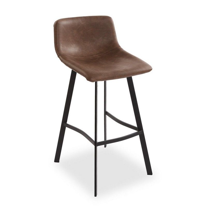 Taburete de Comedor de color Marrón Oscuro EDVIN | Leroy Merlin