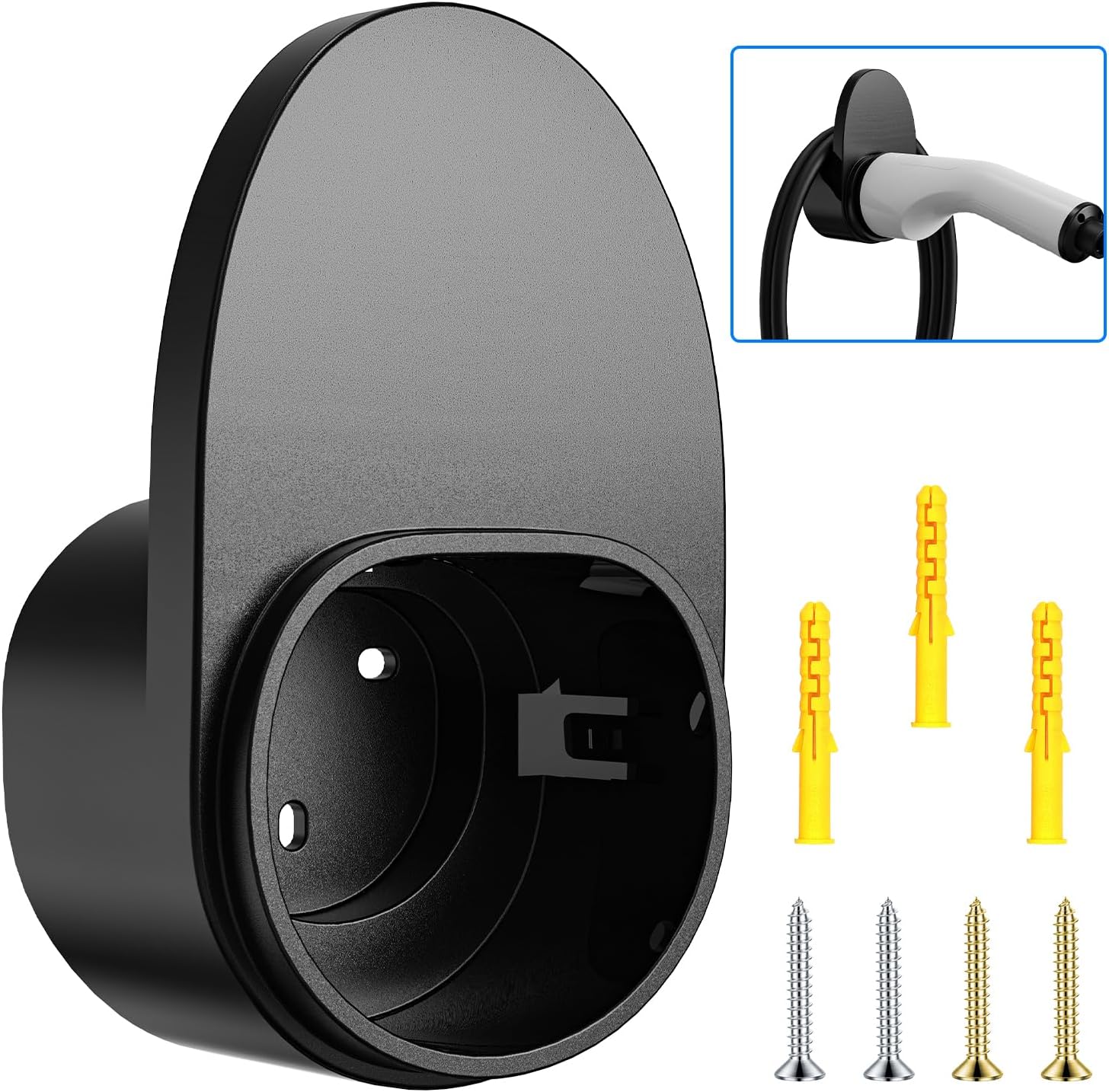 EV Cable Holder Type 2 Wall Charger Cable Organizer for Electric Car ...