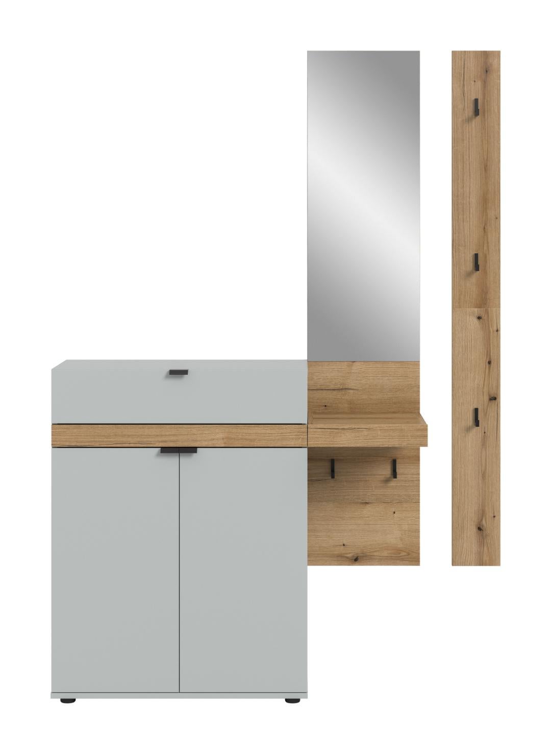 Naro ensemble d'armoires de rangement N4 gris. | Leroy Merlin