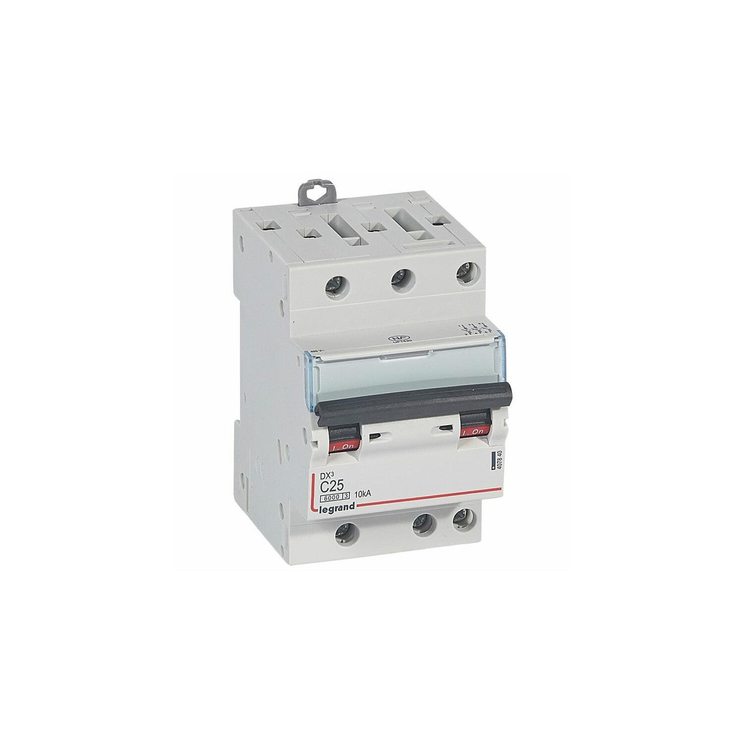 407840 Disjoncteur tripolaire 25A - 3P Courbe C - 6/10kA - À vis ...