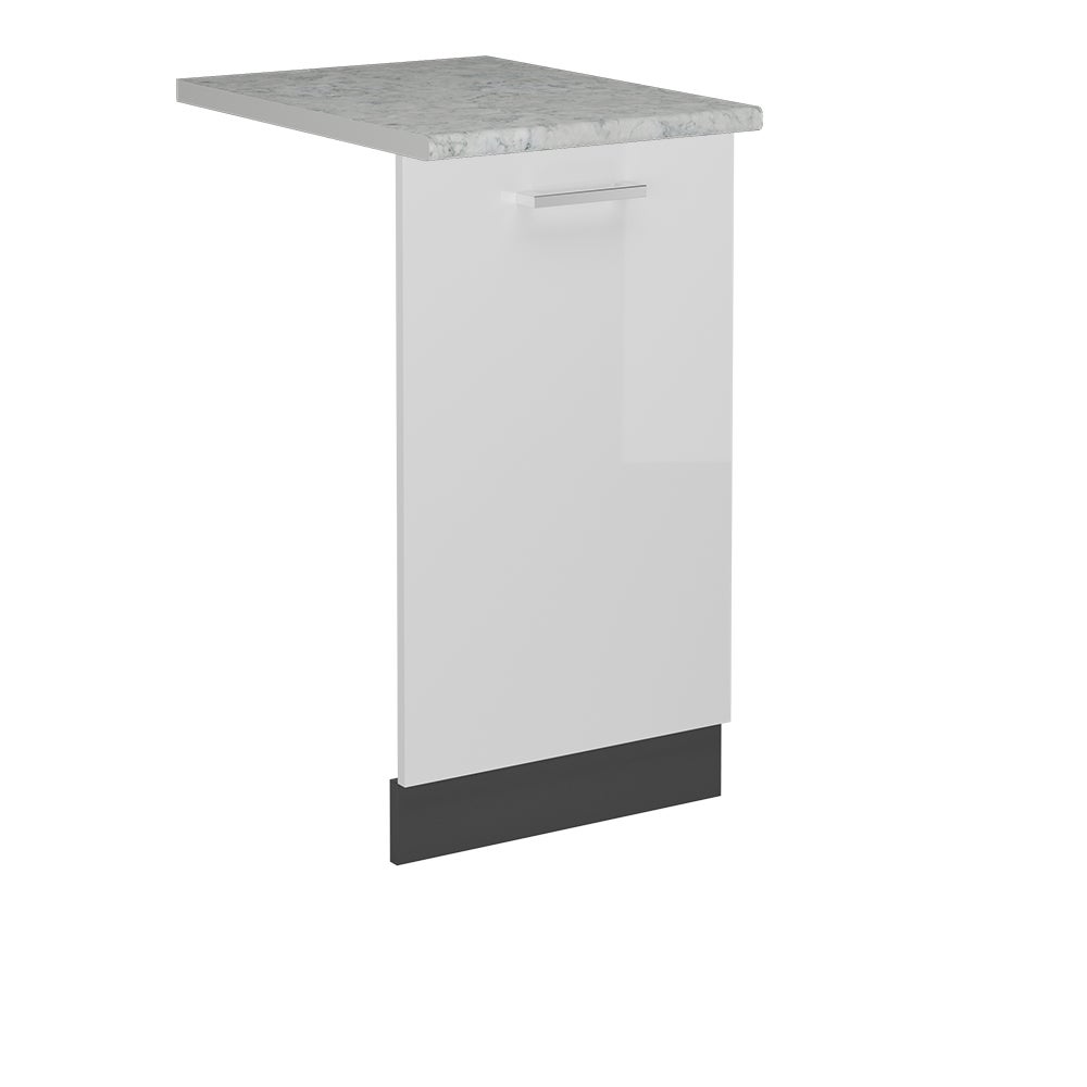 Vicco Panel frontal R-Line, Blanco alto brillo, 45 cm , ET Mármol ...