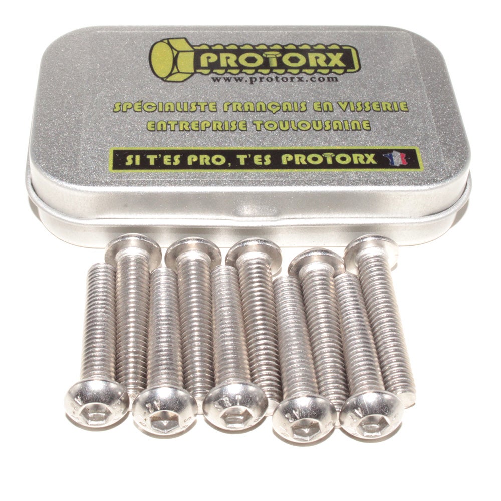 Vis Inox À Métaux Tête Bombee Six Pans Creux M6 x 30mm : Boite 10pcs (TBHC) | Hexagonale ...