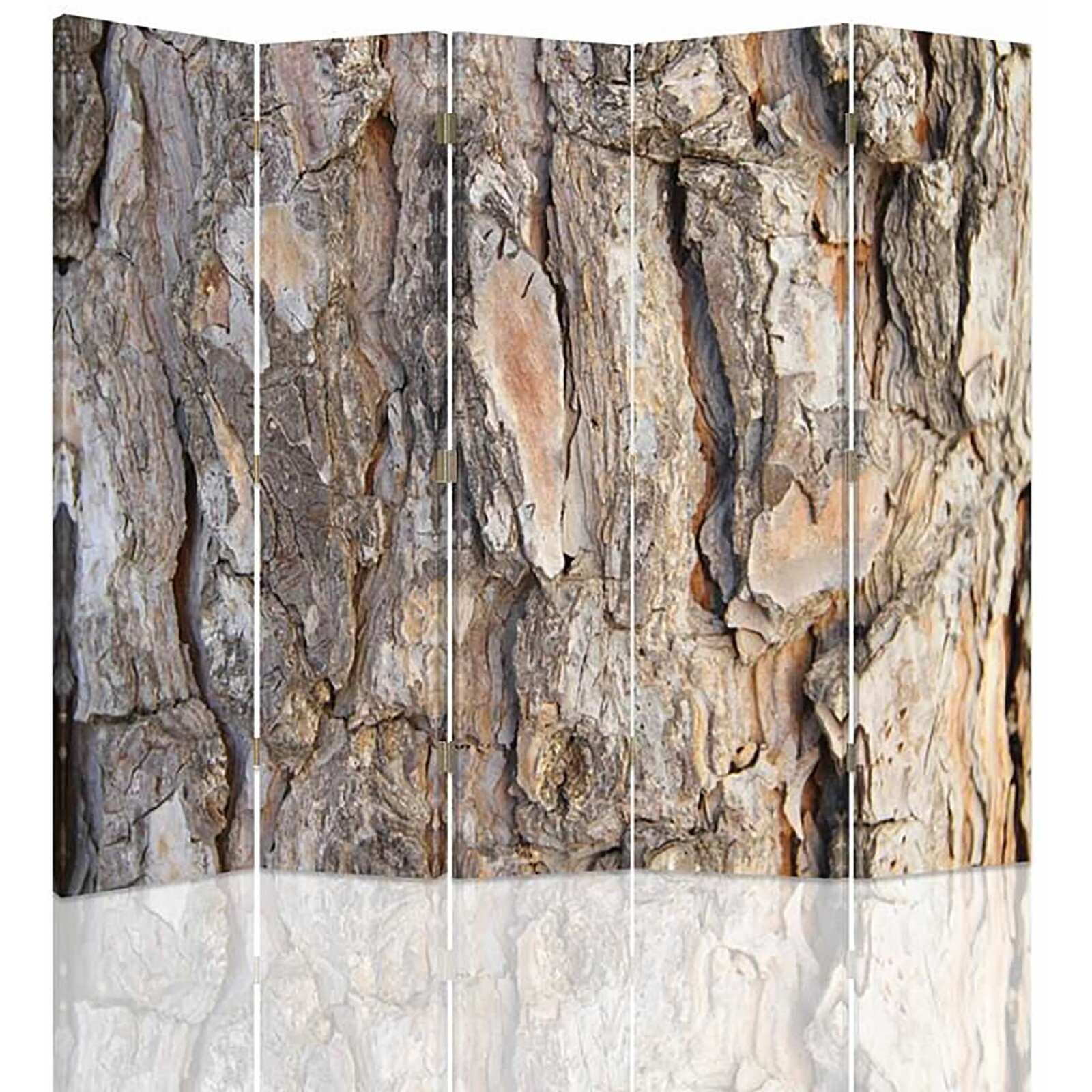 Paravent Décoratif Imitation Écorce d'Arbre pour Intérieur - 180 x 150 ...