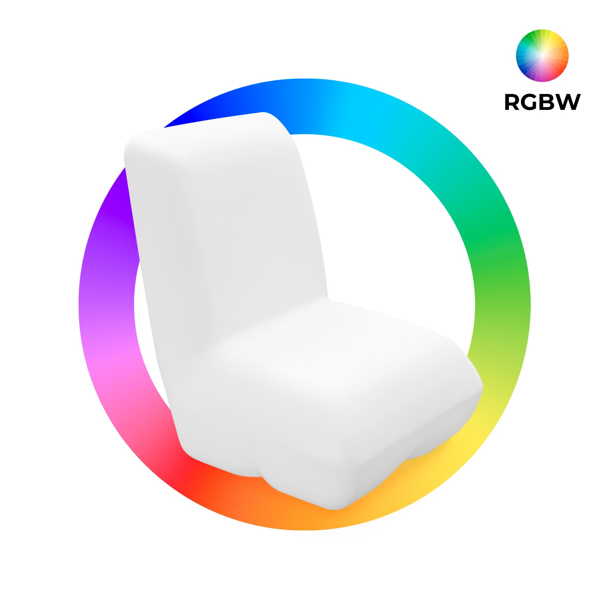 Siège lumineux LED RGBW - 16W - Rechargeable | Leroy Merlin