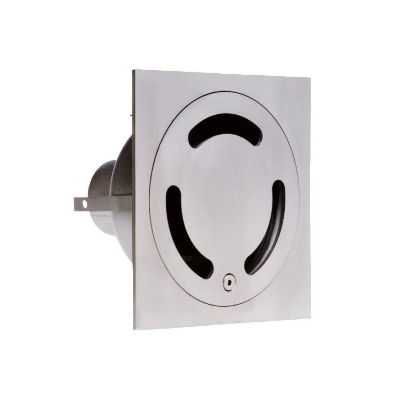 Siphon de sol en inox avec sortie verticale - Eko - ACO - 150 x 150 mm ...