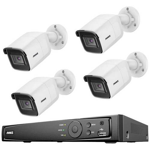 Annke N48PAW+I91BL*4+2T Ethernet IP-Set pour caméra de surveillance8 ...