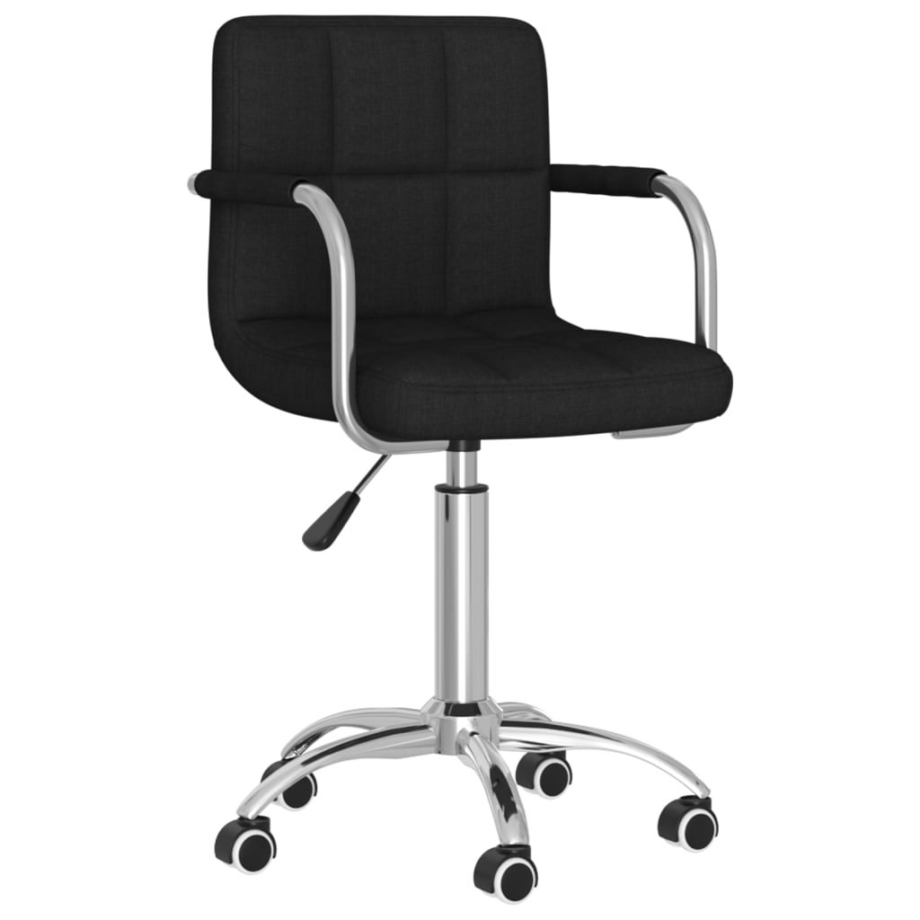 Chaise fauteuil siège pivotante de bureau informatique étude tissu noir ...
