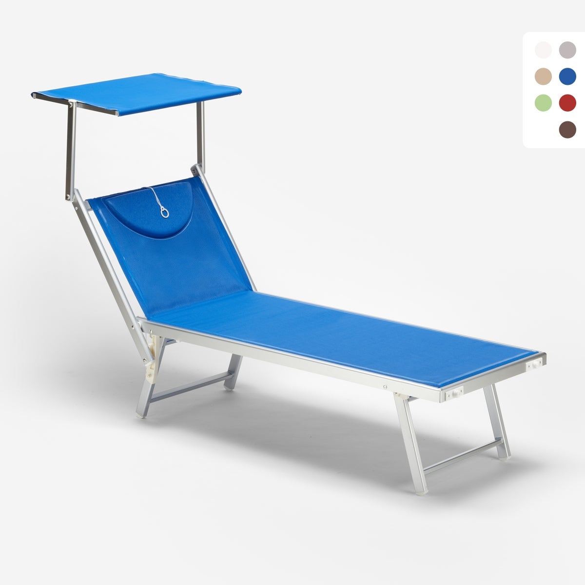 Bain de soleil transat de plage professionnel pare-soleil Santorini ...