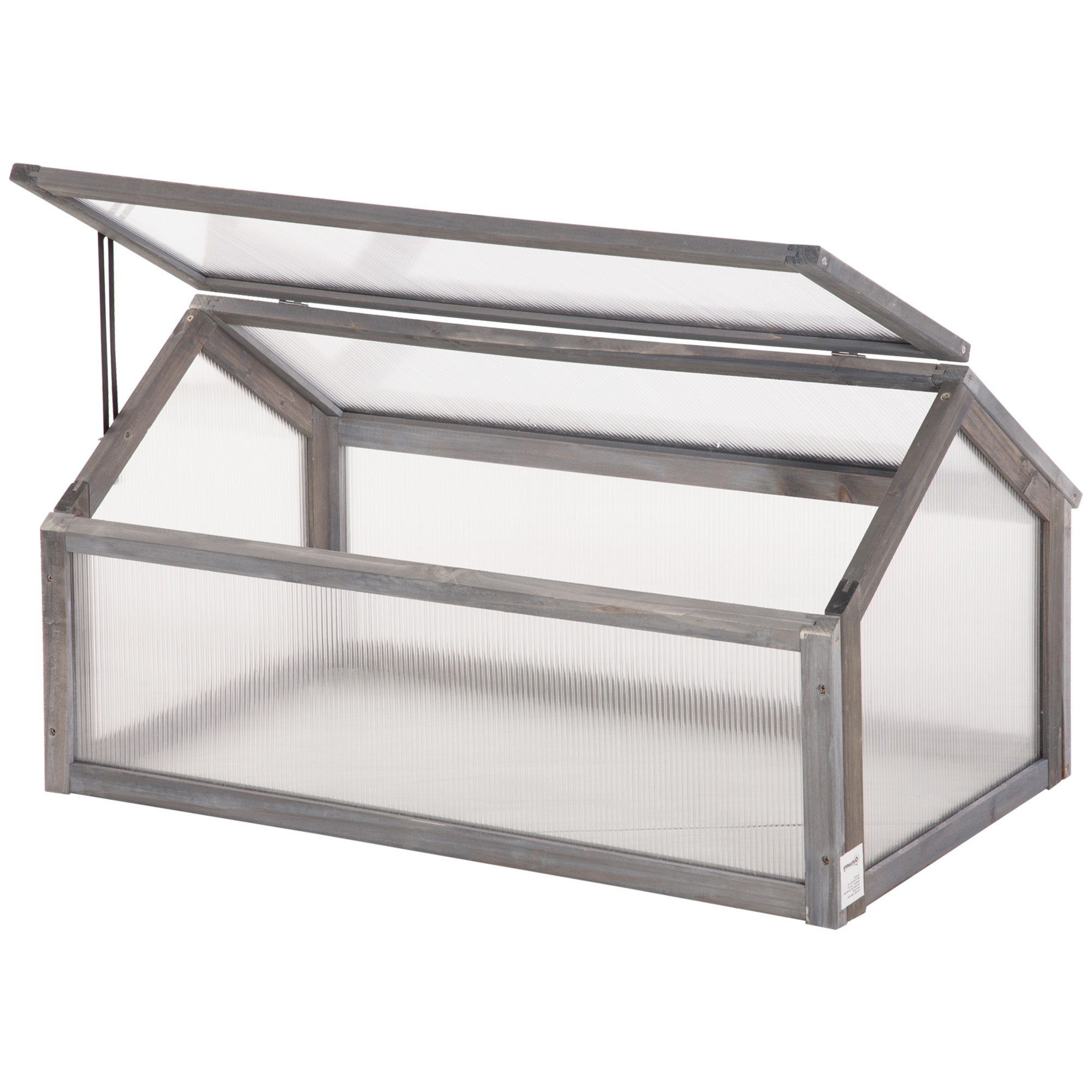 Mini-serre, serre compacte, structure en bois, panneaux en ...