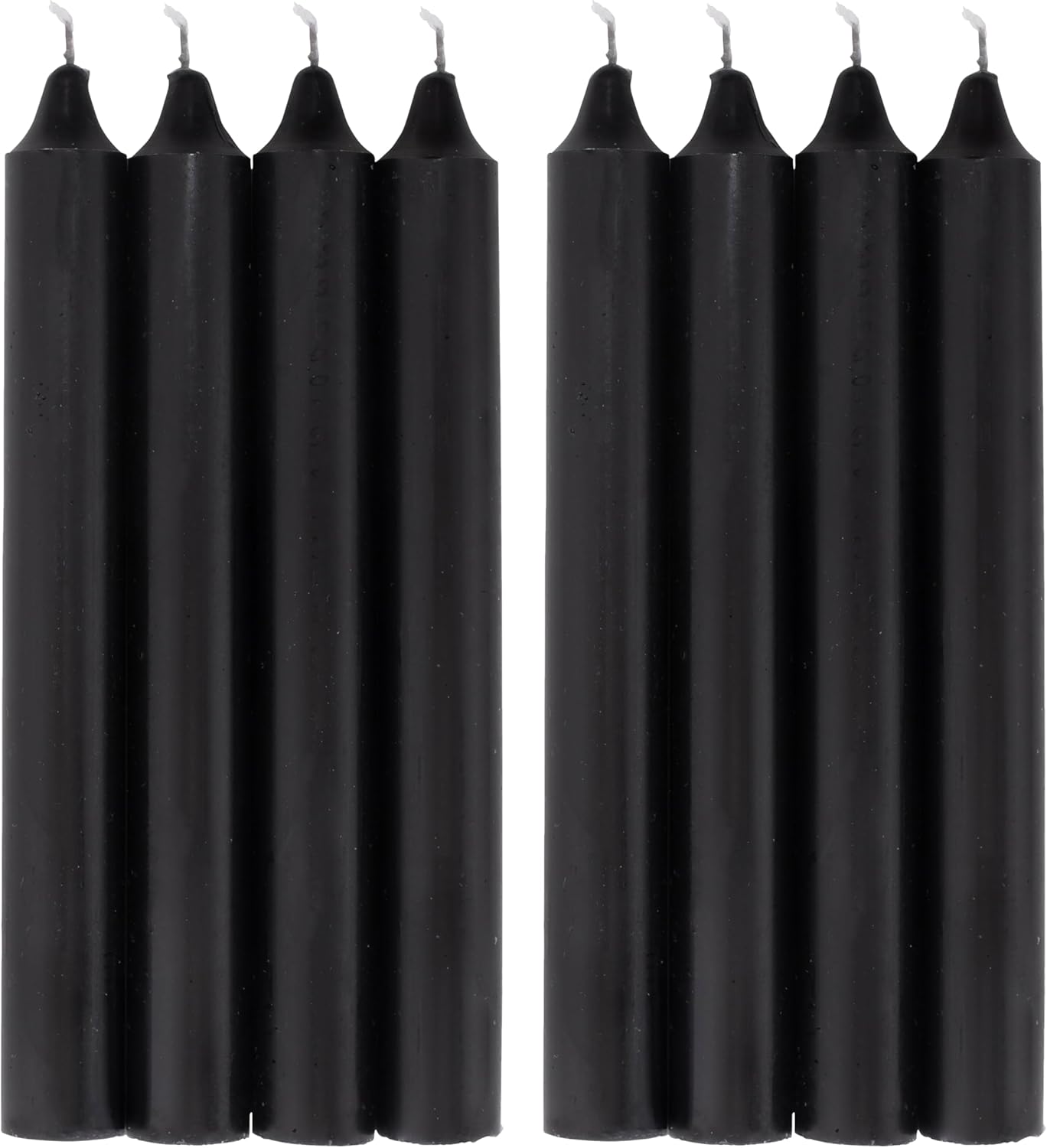 COM-FORT HOUSE | Bougie de table Noire | Pack de 8 bougies | Bougies ...