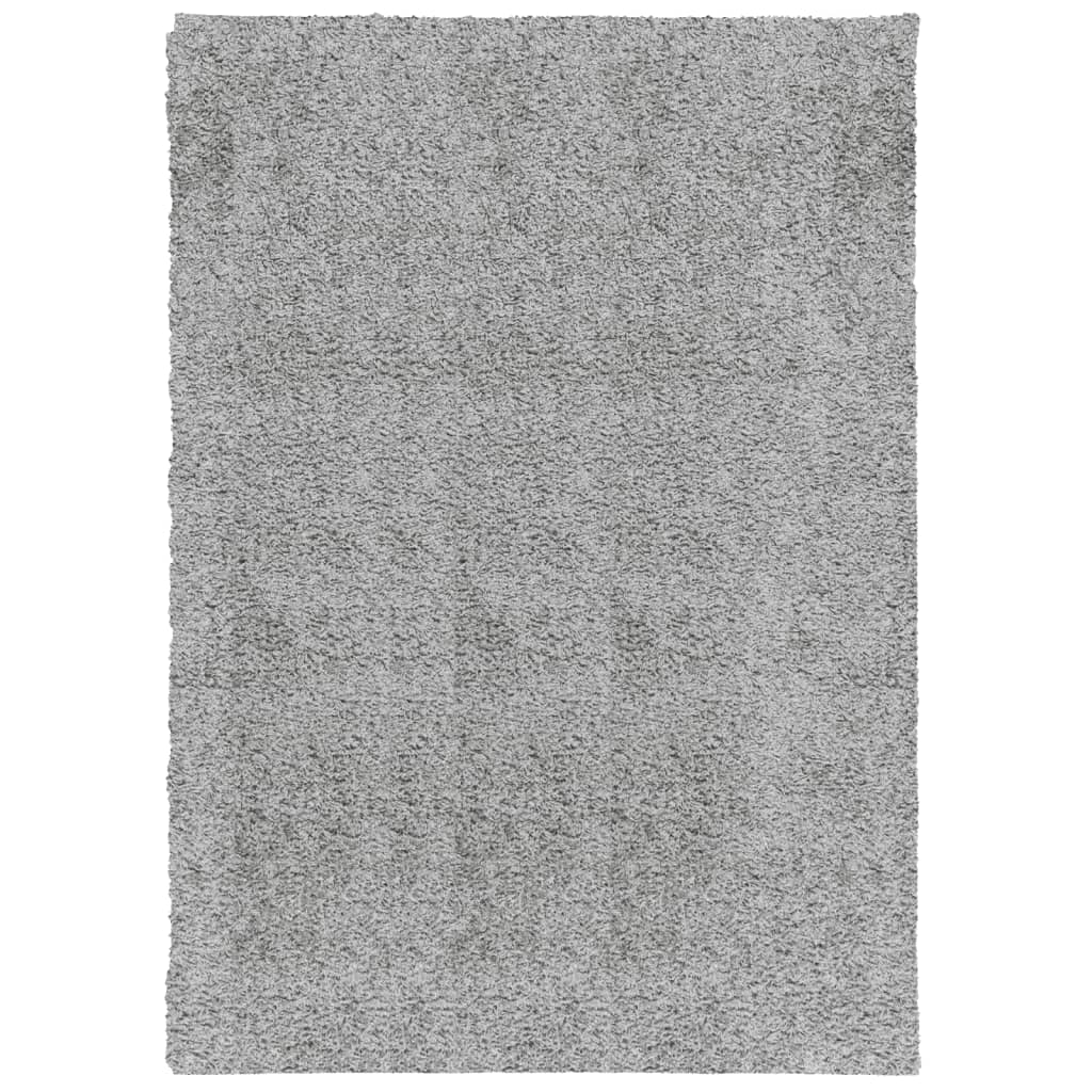 Tapis shaggy à poils longs moderne gris 120x170 | Leroy Merlin