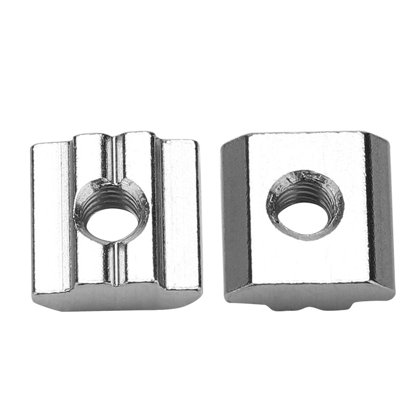 Écrou coulissant en T en acier au carbone 50 pièces pour accessoires de profilés en aluminium de ...