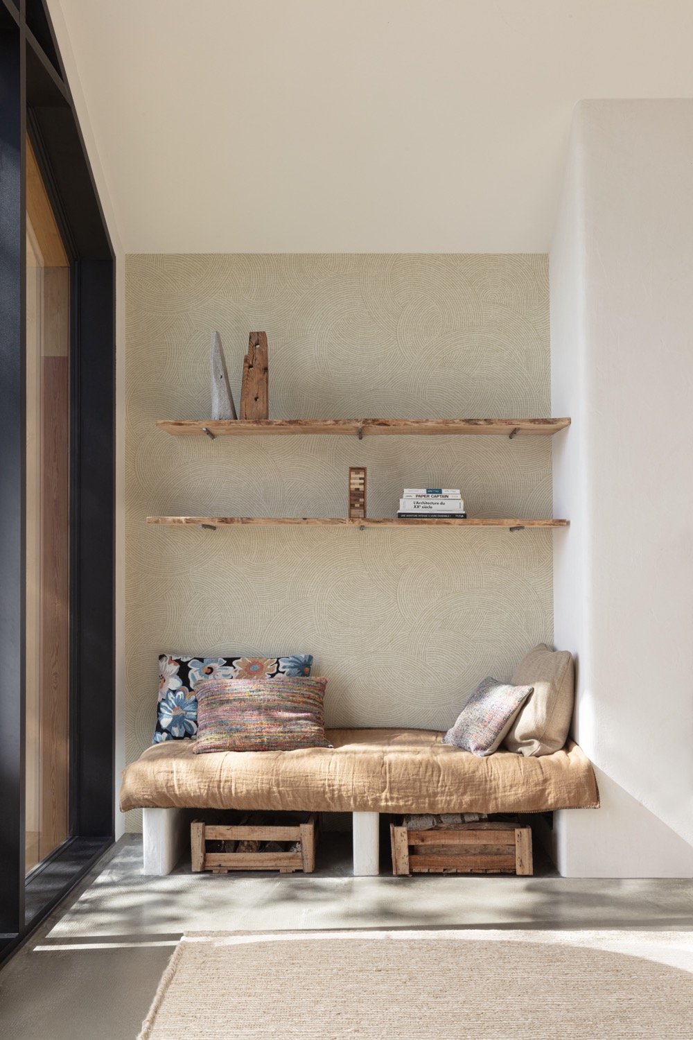 Papier Peint Maze Swirl Motif Géométrique Beige PH3302 53cm x 10,05m | Leroy Merlin