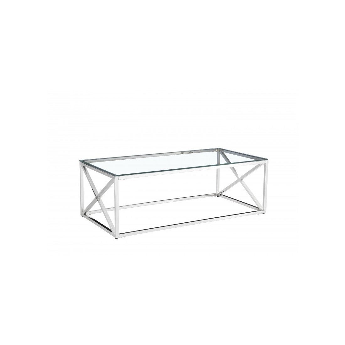 Table basse couleur argent collection MERCURE. Meuble design pour salon ...