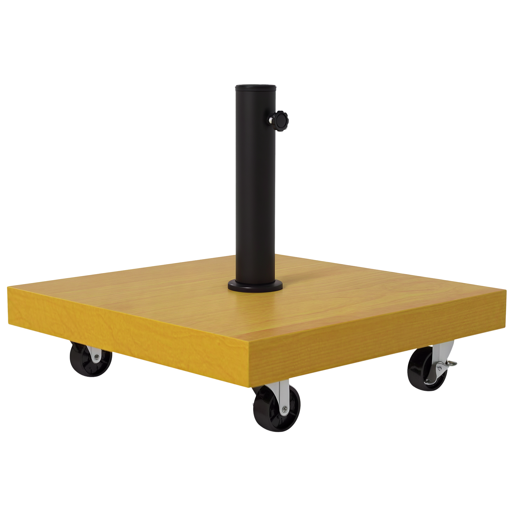 Pied de parasol lourd en métal avec roulettes, base mobile 25 kg ...