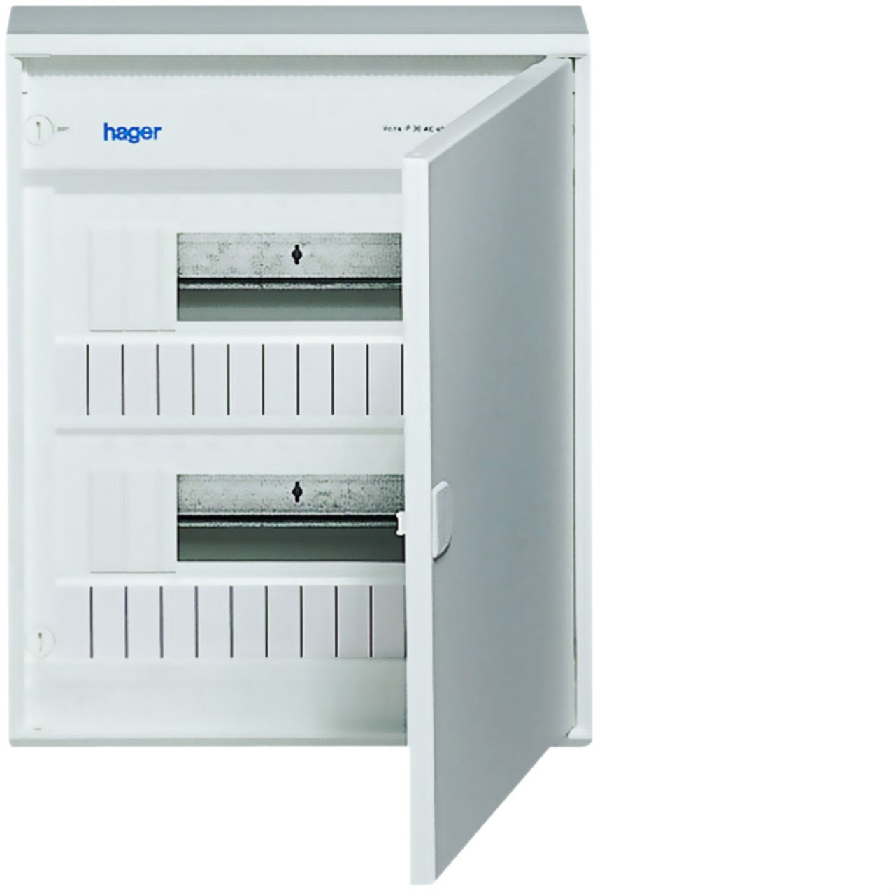 Coffret électrique - hager gala - 2 rangées - 24 modules - hager va24d ...