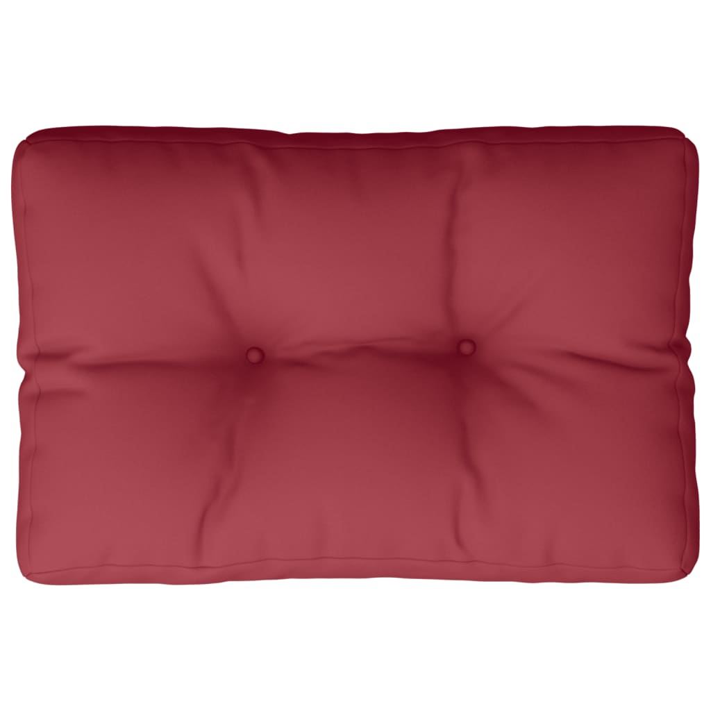 Cojín exterior | Cojín para sofá de palets de tela rojo tinto 50x40x12 ...