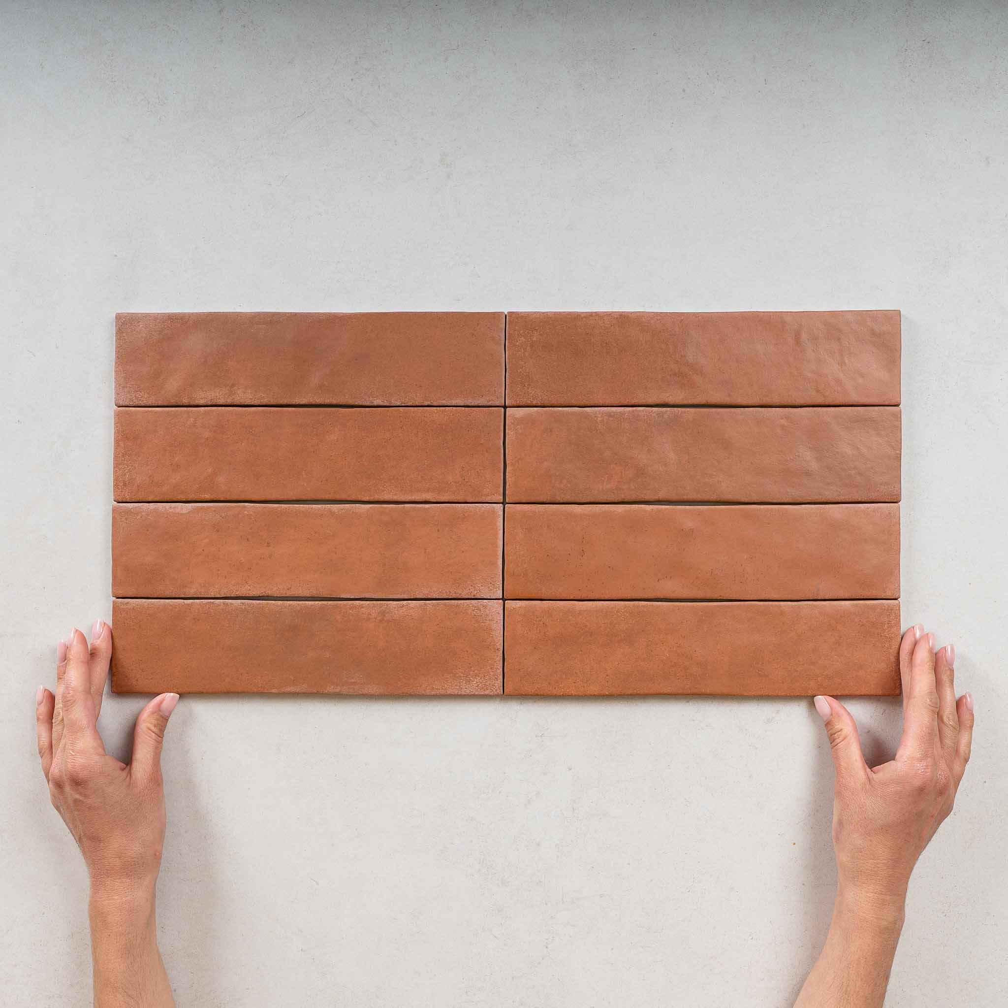 Carrelage Effet Zellige Terracotta ARGILE 6x24,6 Cotto - Les Carreaux ...