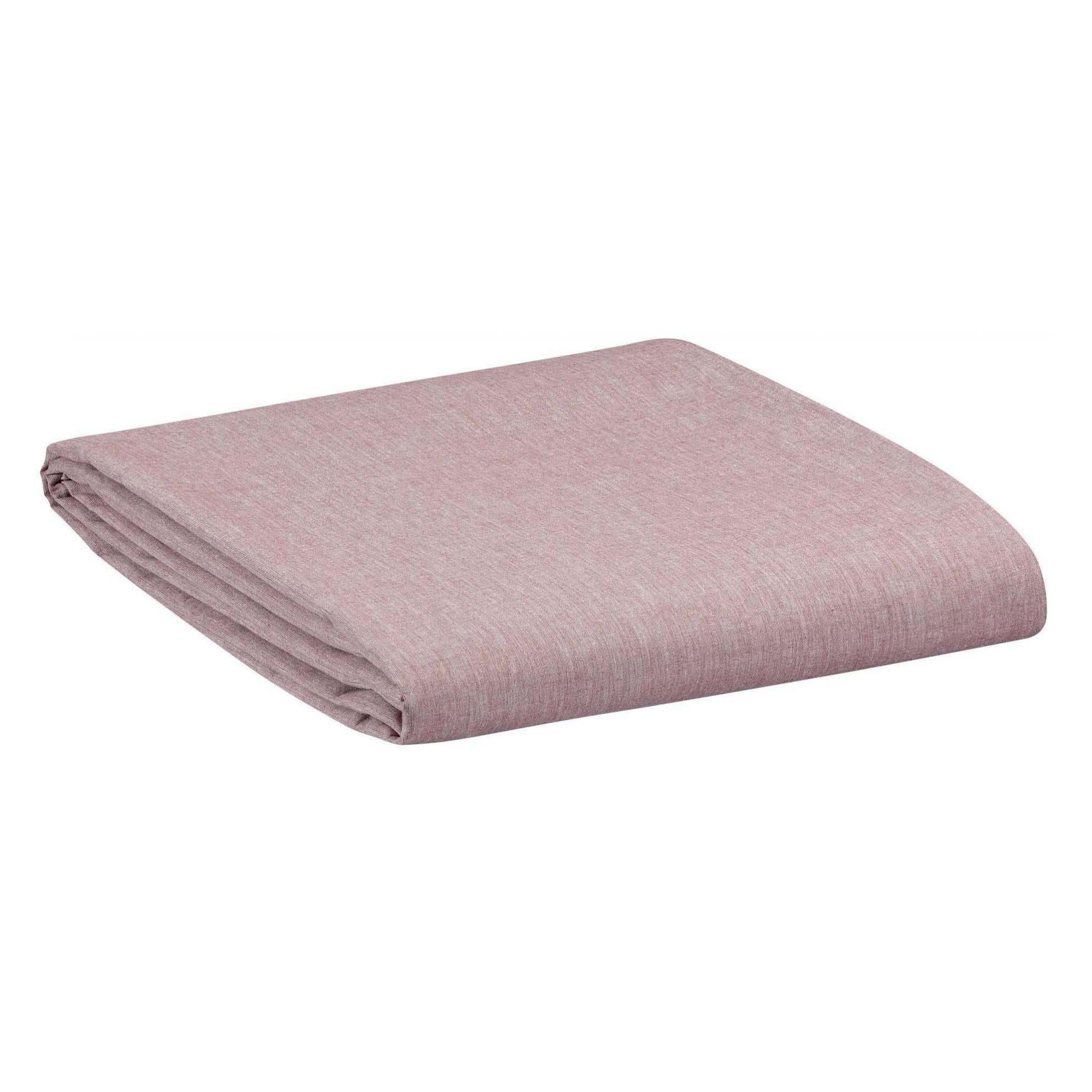 Drap housse Moony lie de vin 140 x 190 cm Vivaraise | Leroy Merlin