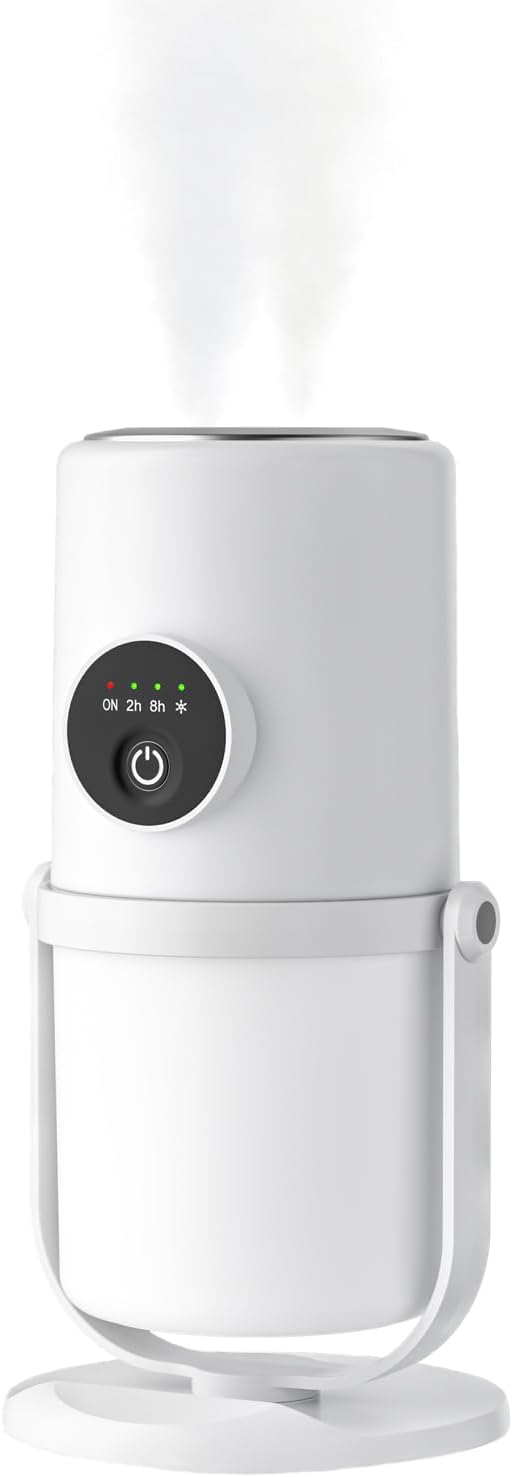 Petit humidificateur portable avec support rotatif à 360°, v minuterie ...