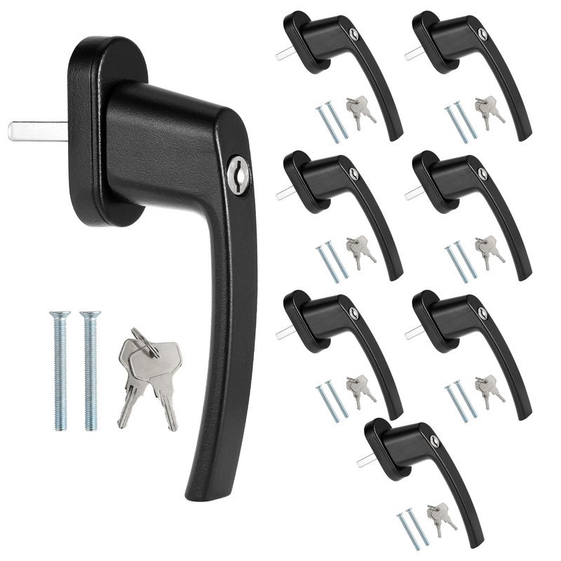 Manija de ventana Manija de puerta Llave de aluminio con 2 llaves ...