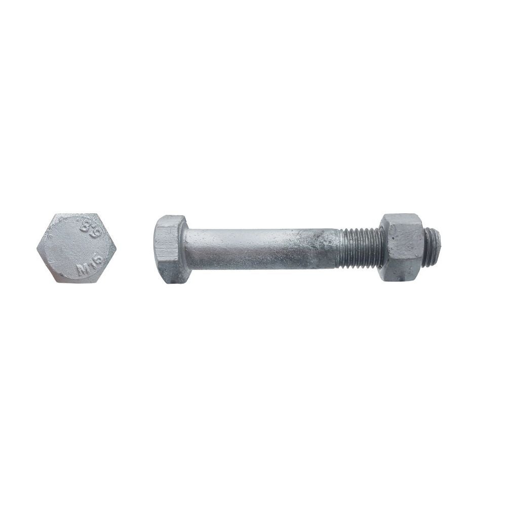 100 Boulons Charpente Tête Hexagonale F/Partiel 12 x 140 mm - 4014/4032 ...