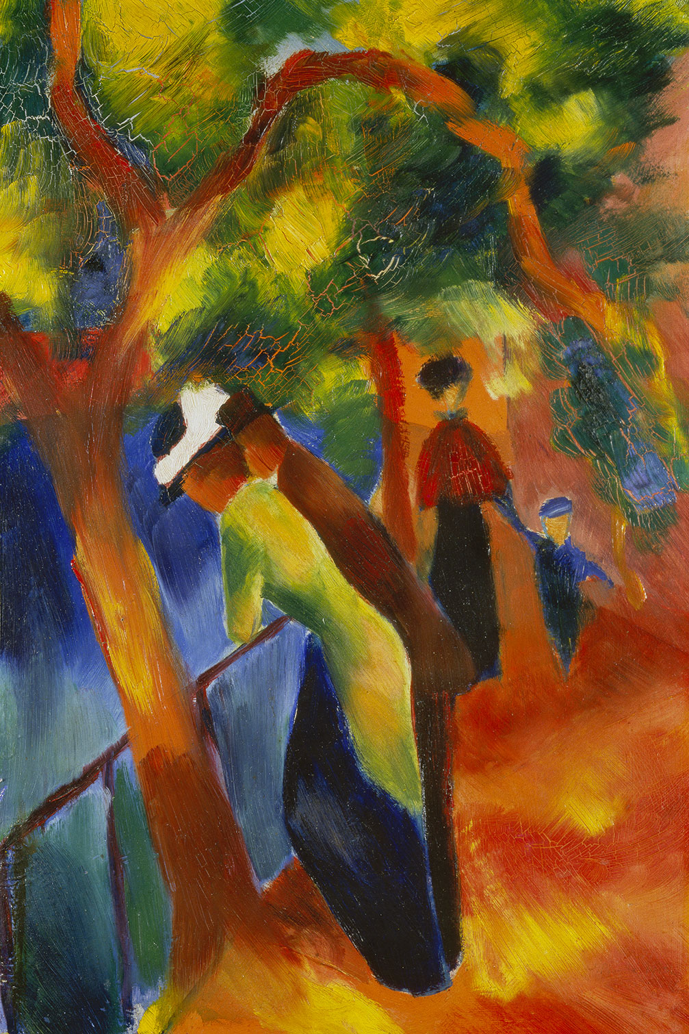 Tableau célèbre August Macke Sunny Path - 60x90cm | Leroy Merlin