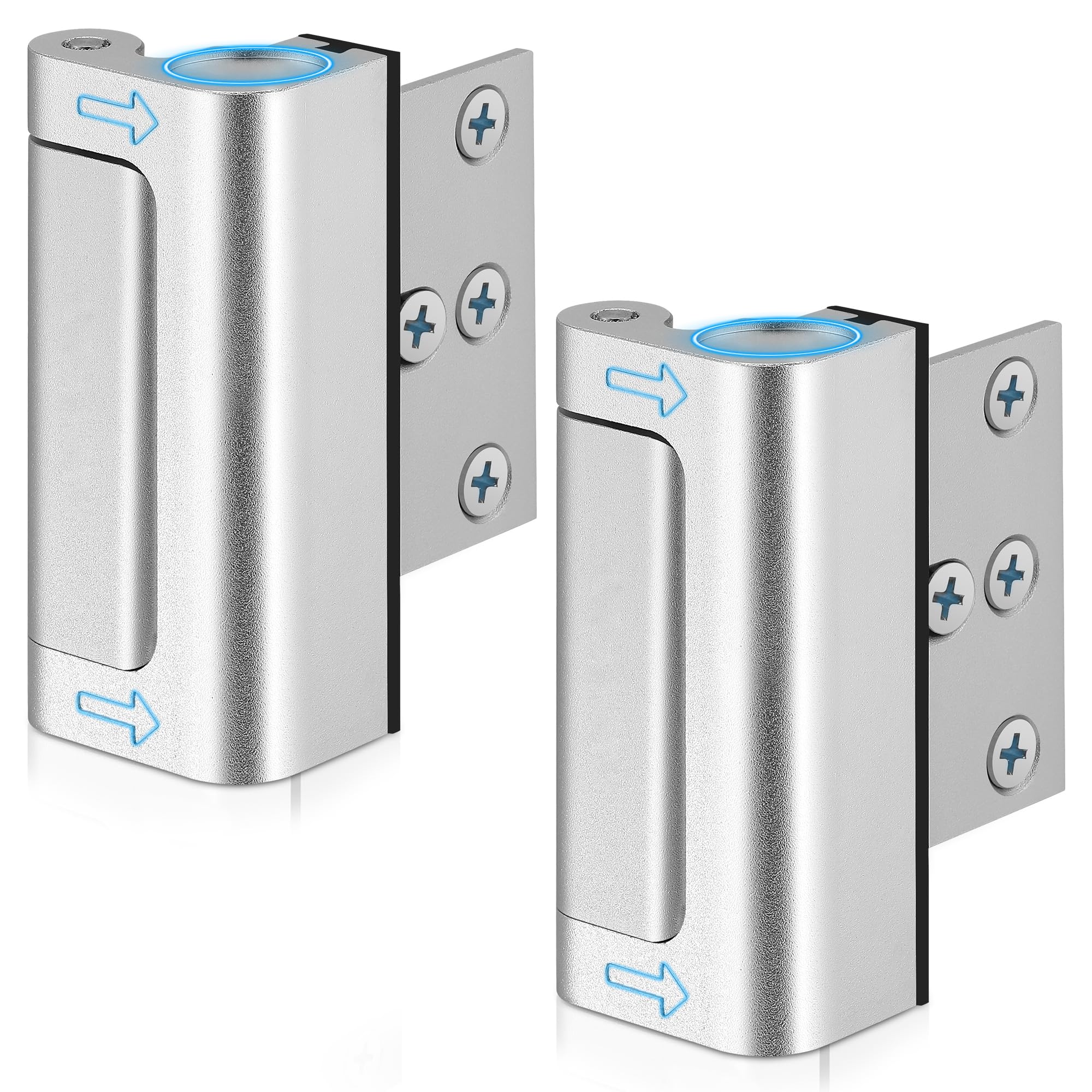 Serrure de porte de sécurité, serrure de renforcement de porte de sécurité pour enfants, argent ...