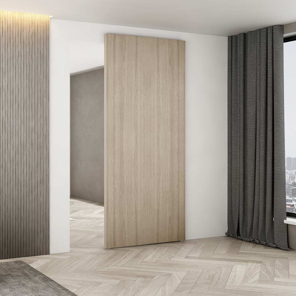 Wovar Système porte coulissante invisible avec fermeture en douceur ...