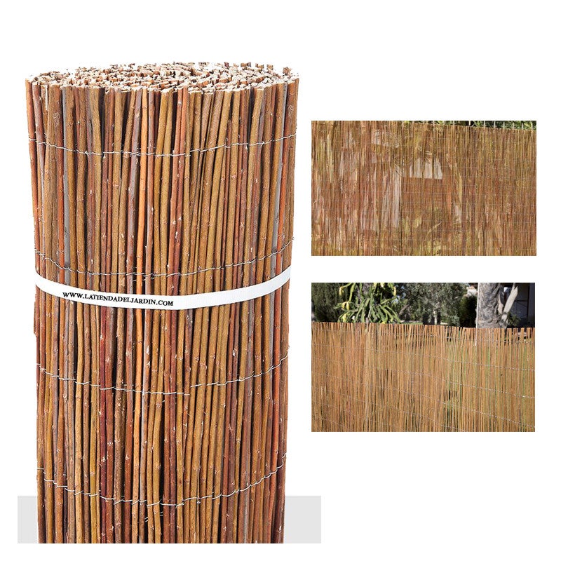 Valla de Mimbre 0,8x5 metros | Cañizo Jardin natural | Cerramiento de ...