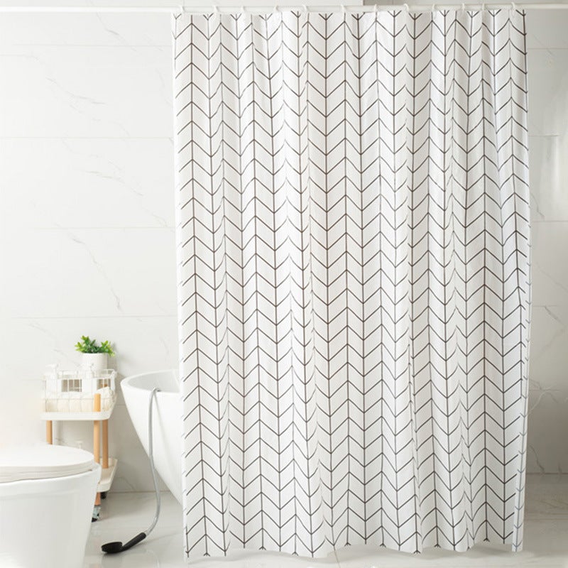 Rideau de douche en tissu blanc, rideau de douche anti-moisissure ...