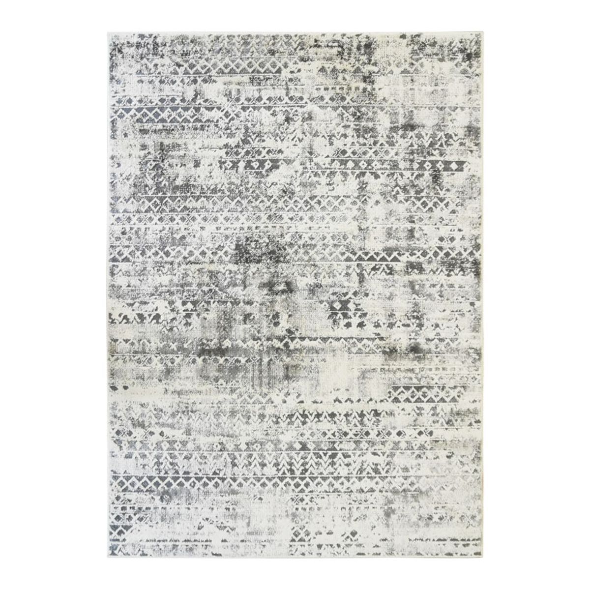 Tapis salon extra-doux motif croisillons crème argent 120x170 | Leroy ...