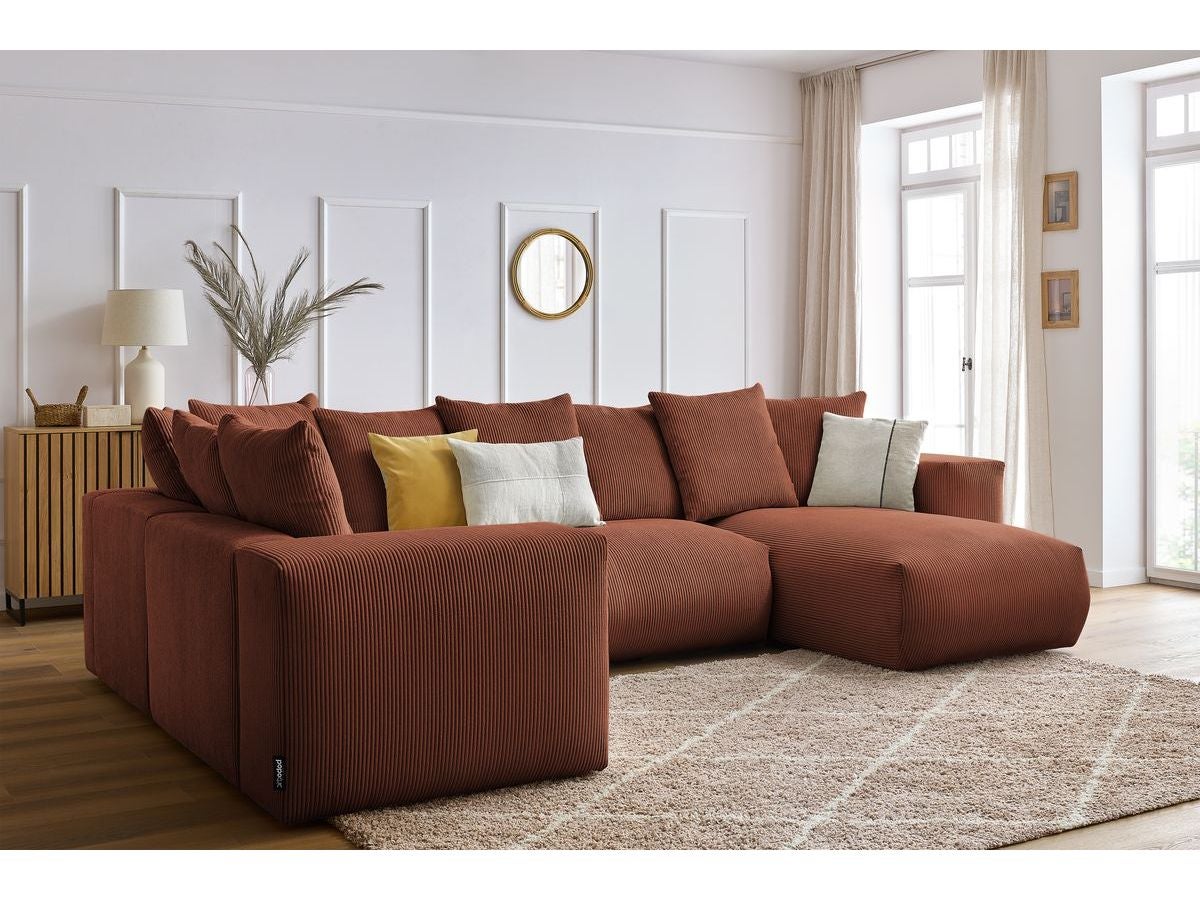 BOBOCHIC Canapé panoramique fixe modulable VOLTAIRE 1 méridienne, 1 ...