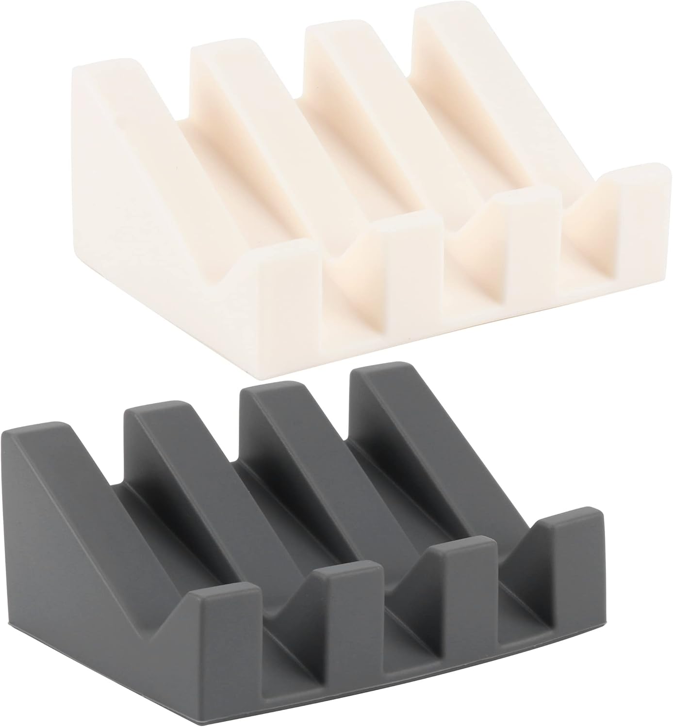 2 Pièces Porte-Savon en Silicone Auto-drainant Support à Savon Porte ...