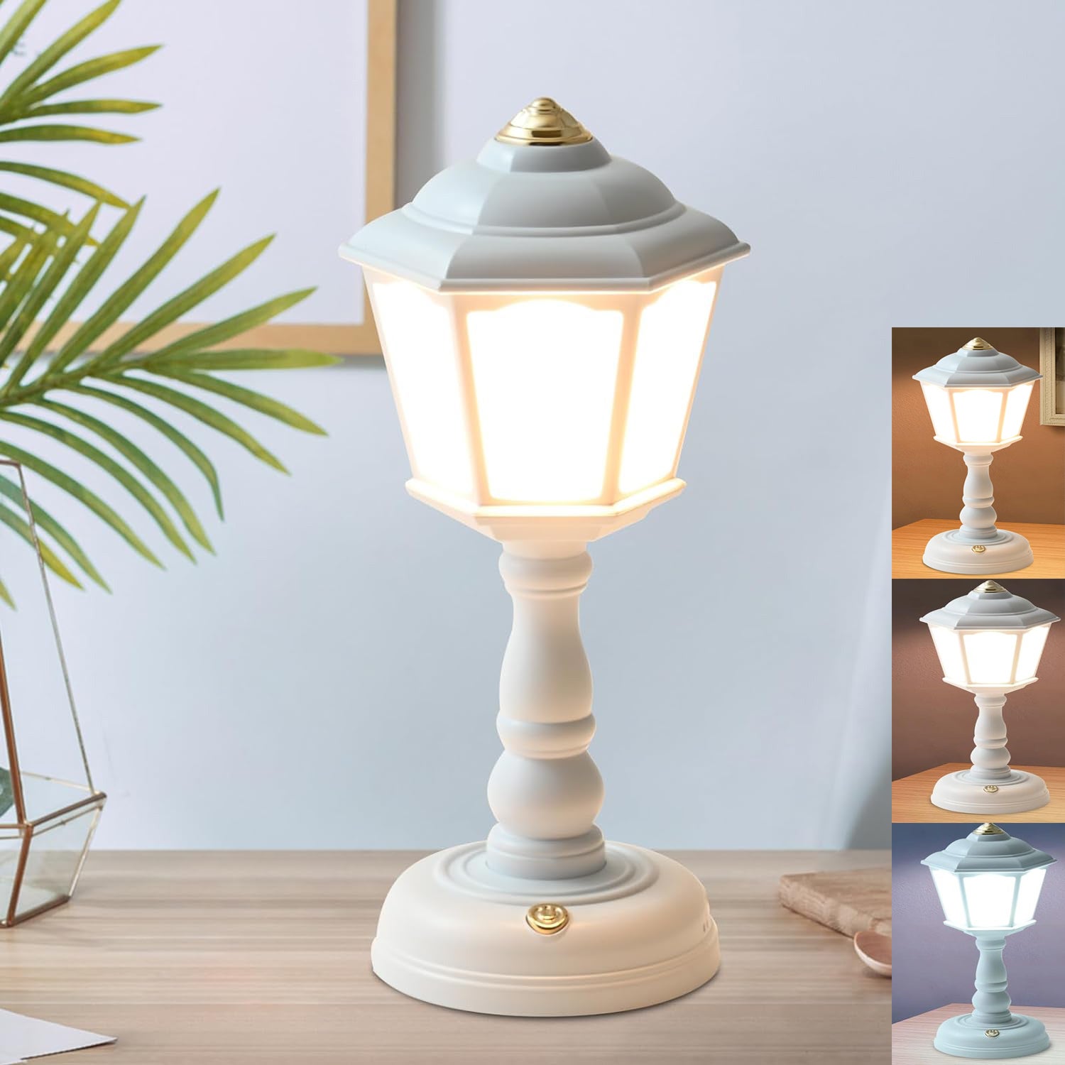 Lampe de table LED, Lampe de bureau rechargeable, veilleuse, lampe de ...