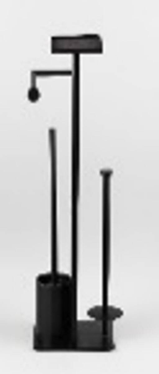 5five - dérouleur "glass" avec réserve et brosse noir 19,5x18cm | Leroy ...