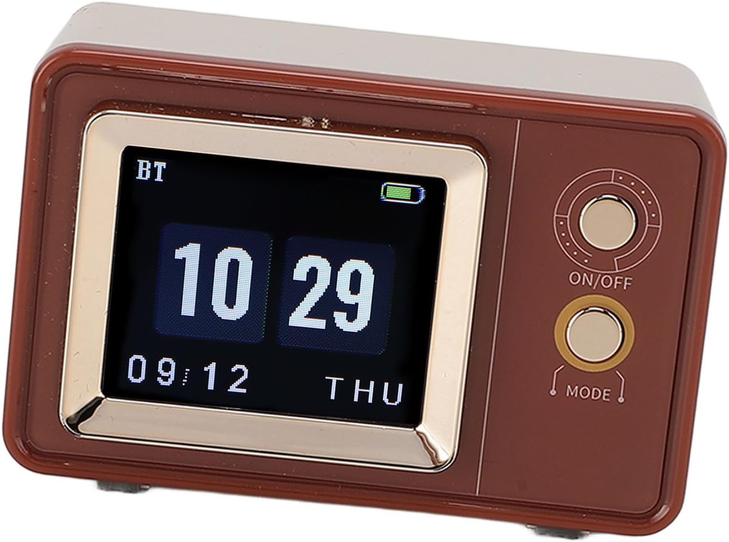 Mini horloge, haut-parleur Bluetooth de bureau rétro d'extérieur avec ...