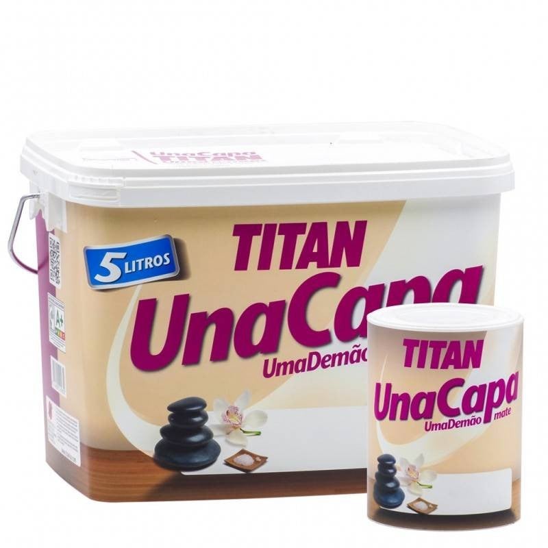 PINTURA PLASTICA UNA CAPA MATE MARCA TITAN | Leroy Merlin