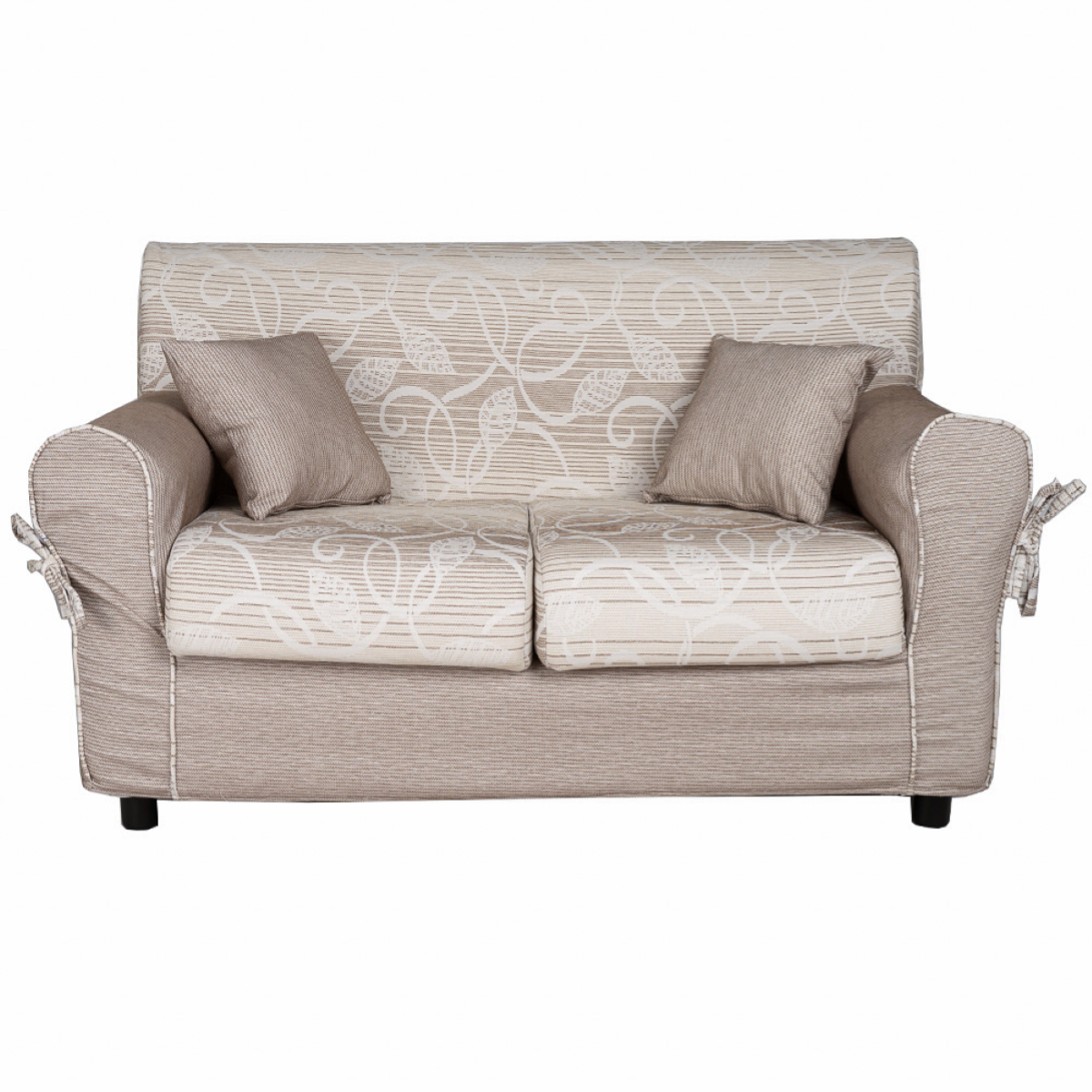 Divano 2 posti in tessuto sfoderabile 150 cm PANAMA Beige Chiaro ...