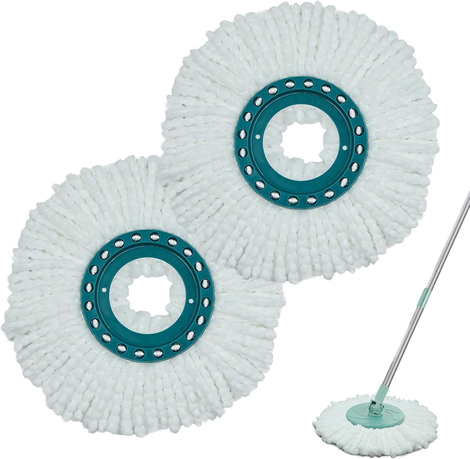 Paquete de 2 cabezales de repuesto para mopa compatibles con Leifheit ...