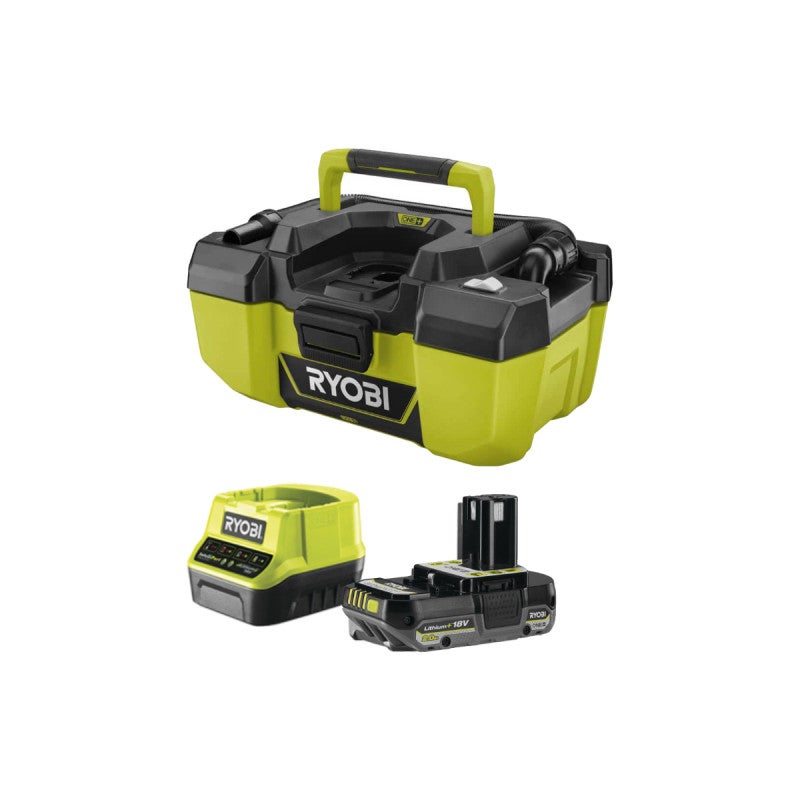 Pack RYOBI Aspirateur d'atelier R18PV-0 - 18V One Plus - 1 batterie 2 ...