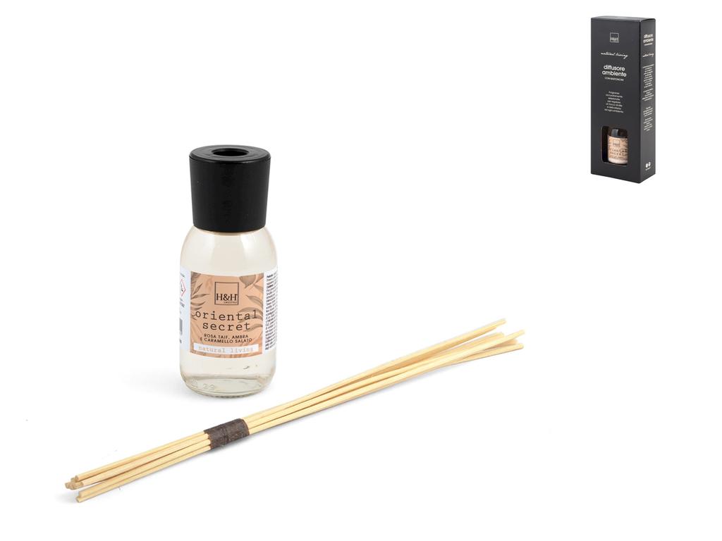 H&H diffuseur d'ambiance avec bâtons d'orange 100 Ml | Leroy Merlin