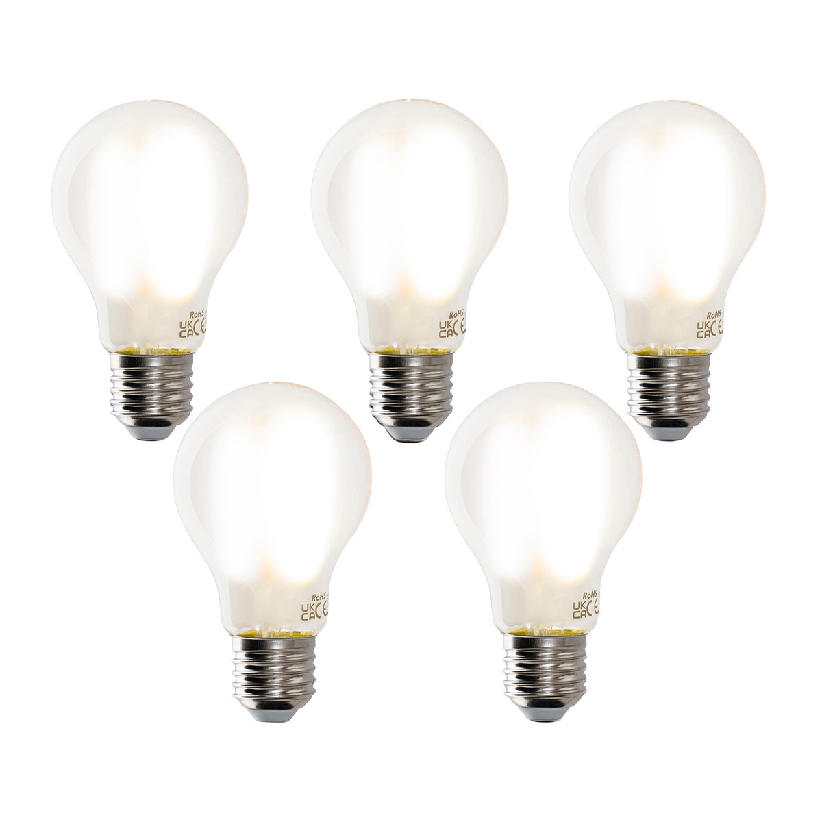 Juego de 5 bombillas LED Inteligente | Wifi | Smart | Wifi | Smart E27 A60 mate 7W 806lm 1800 ...