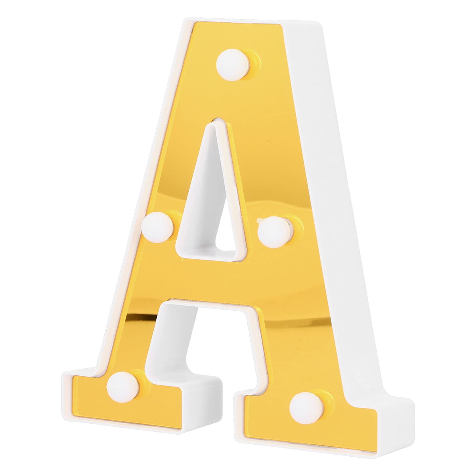 Lampada decorativa a LED con lettera dell'alfabeto inglese a forma di A ...