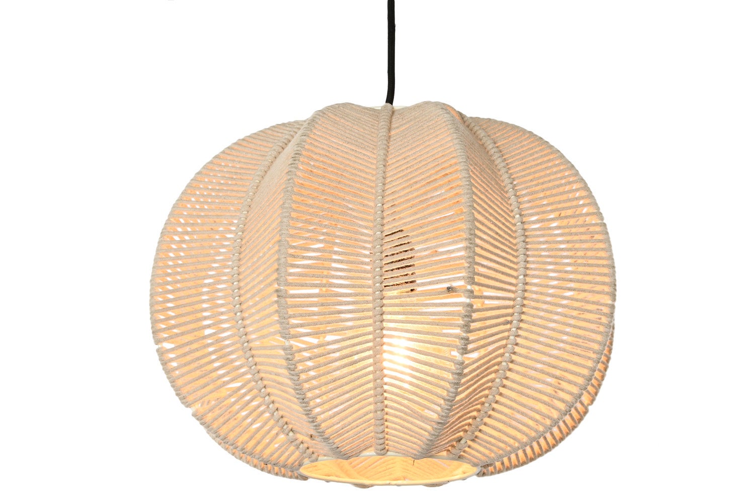 Lampara Techo Algodon 40X40X35 Beige | Leroy Merlin